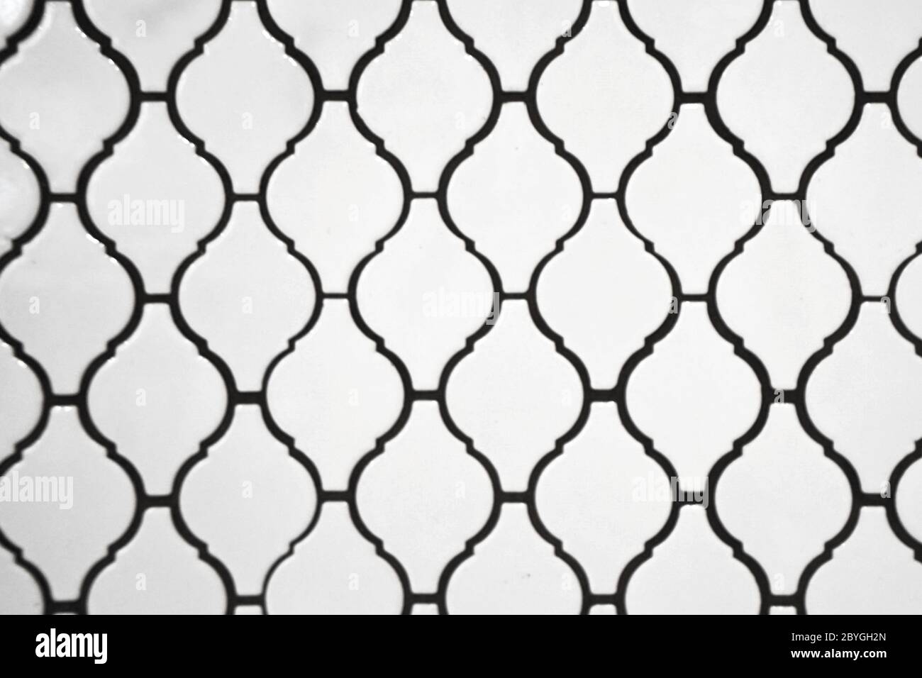 White Moroccan wall tiles Stock Photo - Alamy