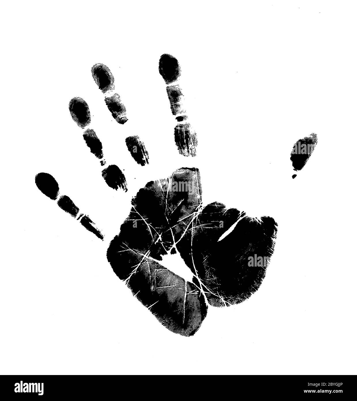 Man handprint Cut Out Stock Images & Pictures - Alamy