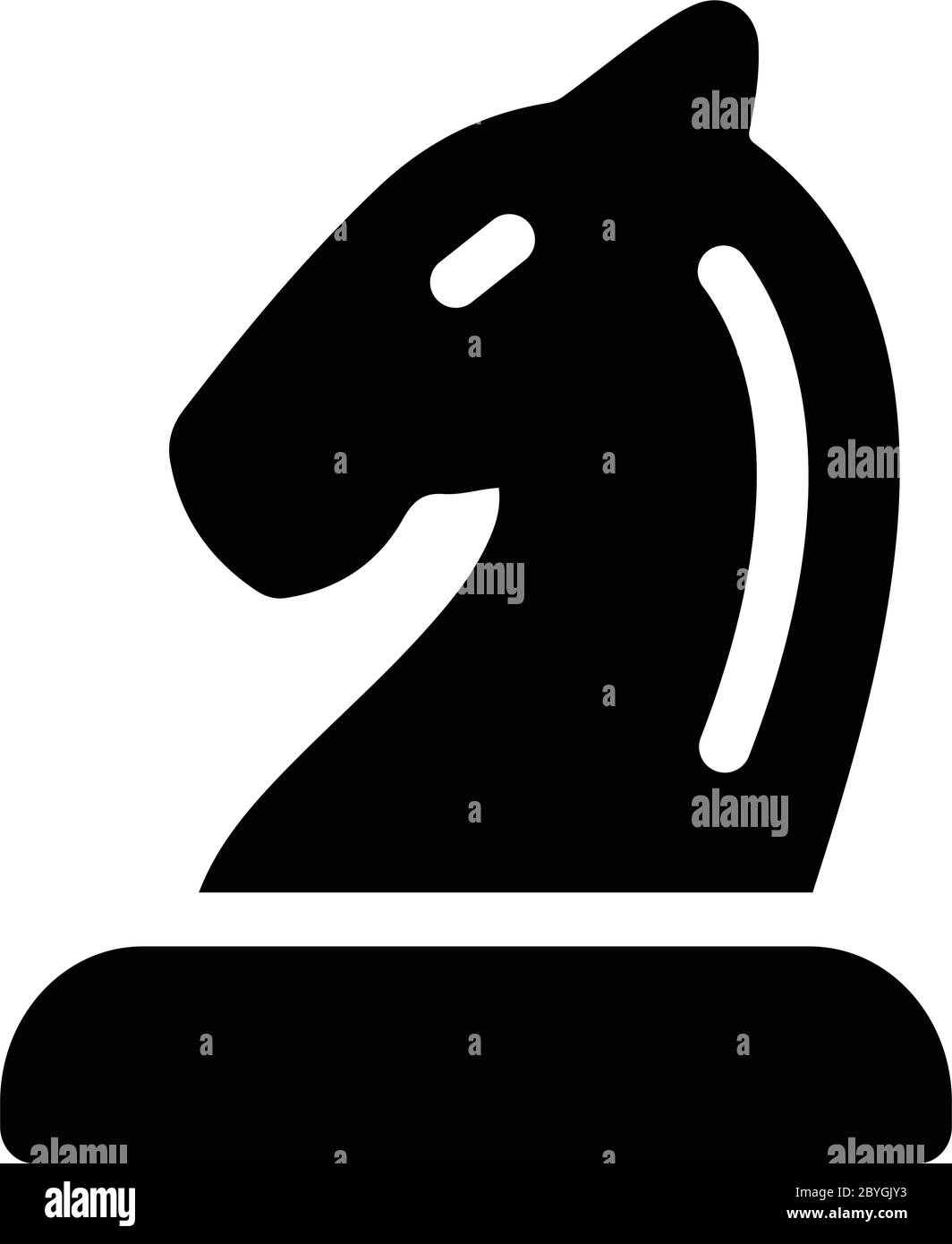 Beautiful design of the Business strategy or chess knight icon for ...