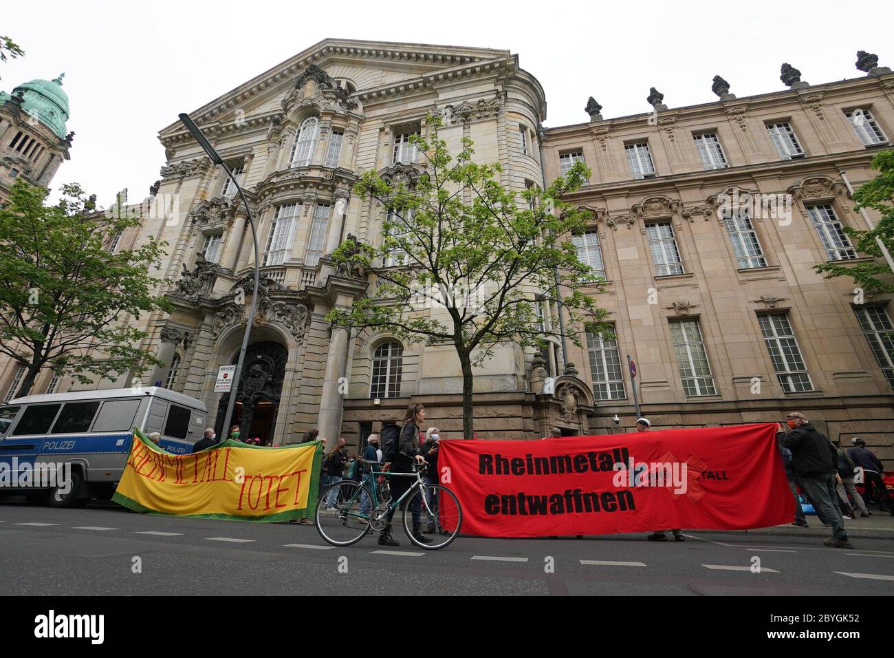 Berlin, Germany. 10th June, 2020. Activists of the alliance "Disarm ...