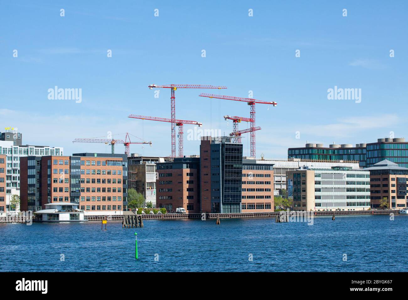 New harbor with modern residential buildings hi-res stock photography ...