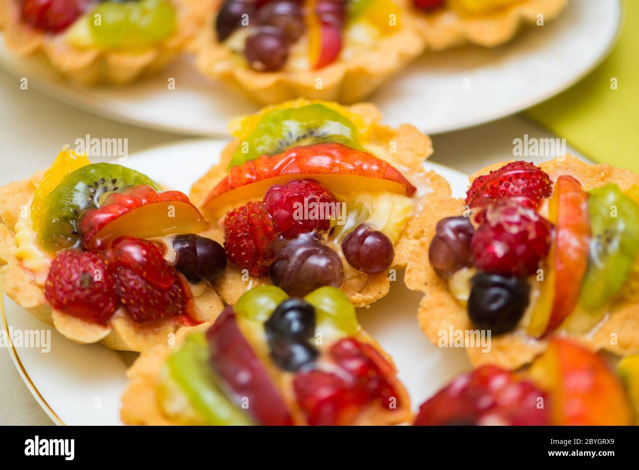 Tasty sweets in the plate Stock Photo - Alamy