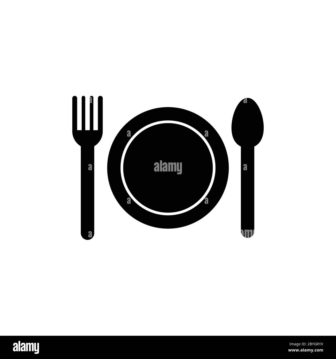 Plate fork Stock Vector Images - Alamy