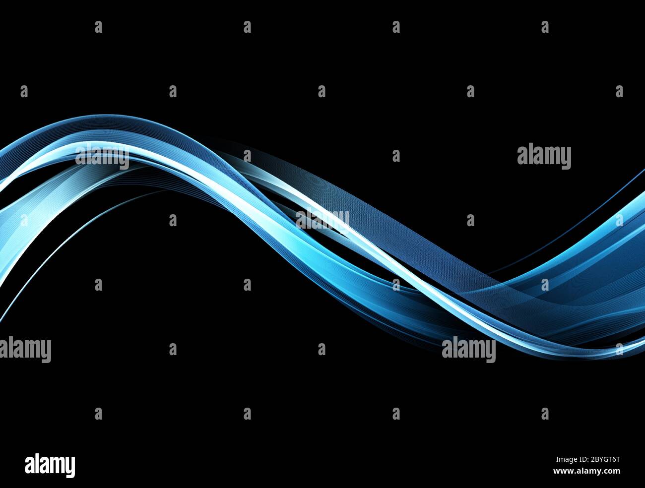 Abstract shiny color blue wave design element Stock Vector Image & Art ...