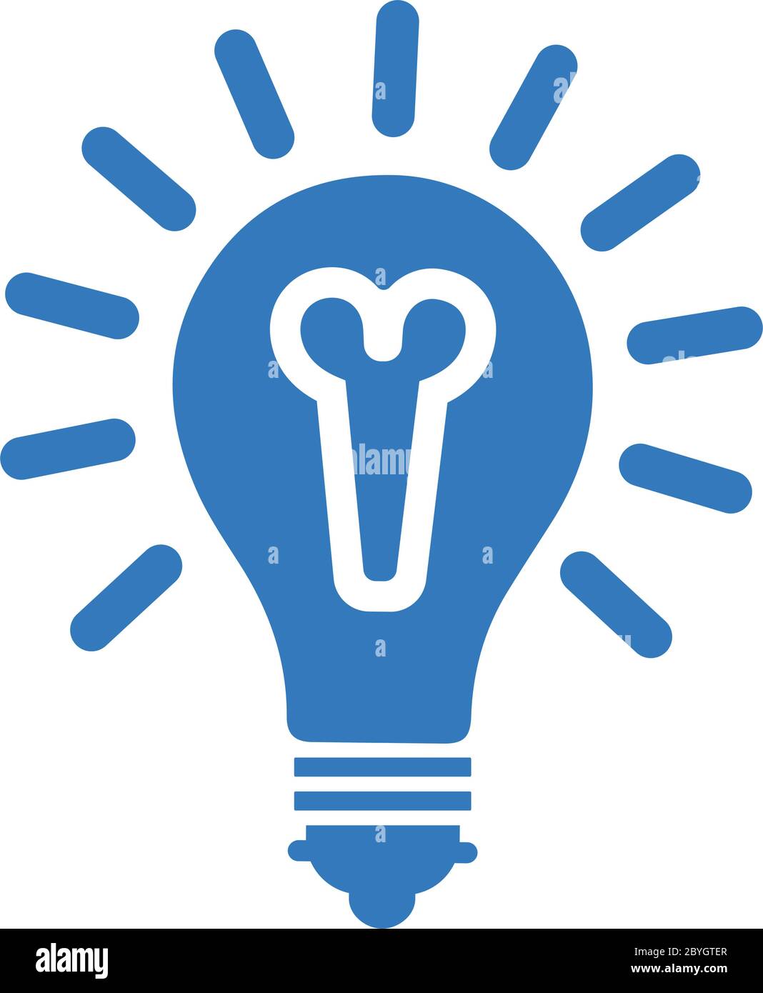 Well organized and fully editable Light bulb Icon, brainstorming ...