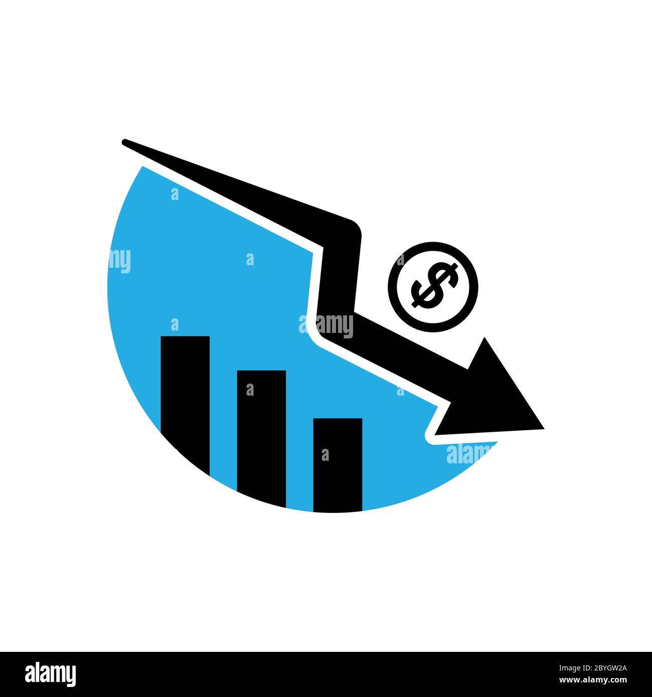 Fall economic symbol. Design vector illustration Stock Vector Image ...
