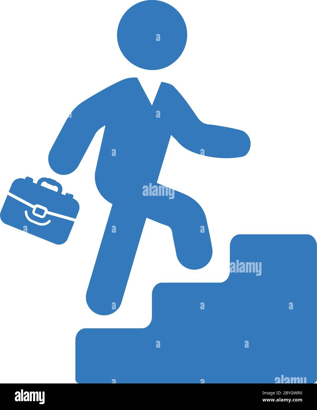 Beautiful design and fully editable Business success stairs icon for ...