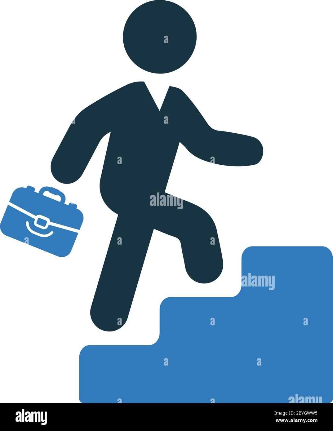 Beautiful design and fully editable Business success stairs icon for ...