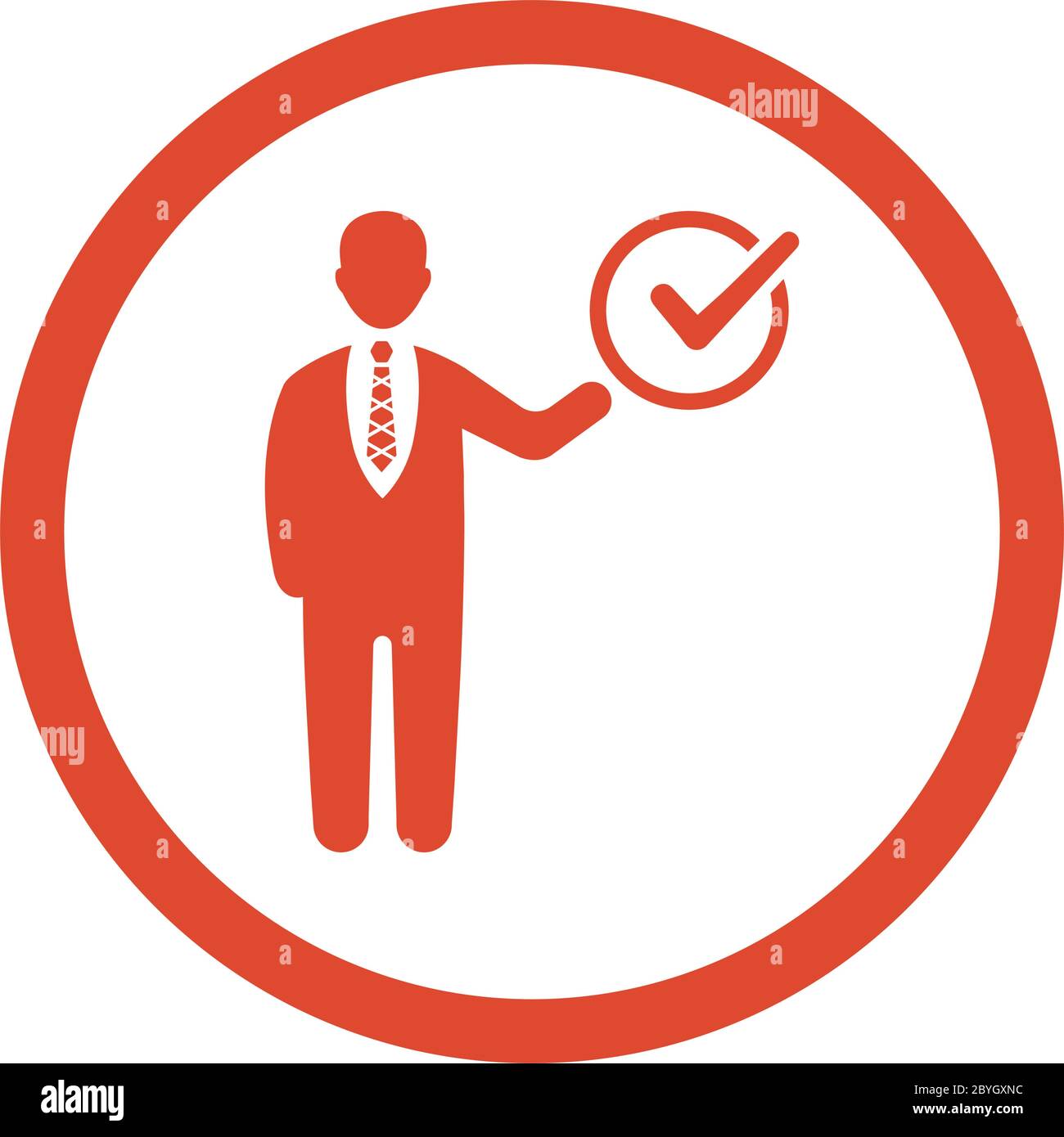 Job done icon, work completed, approved, vector graphics Stock Vector ...