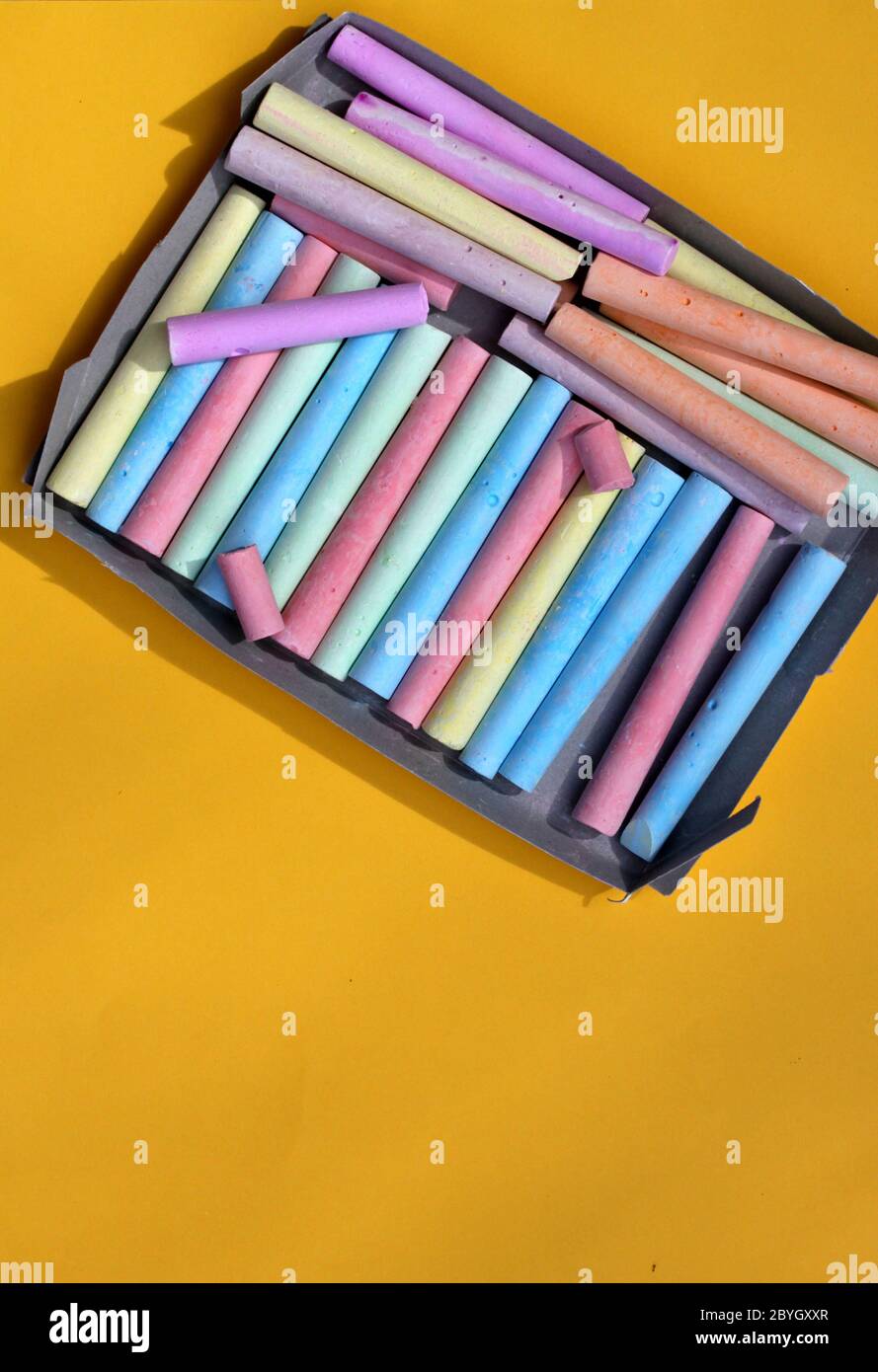 Child chalk writing hi-res stock photography and images - Alamy