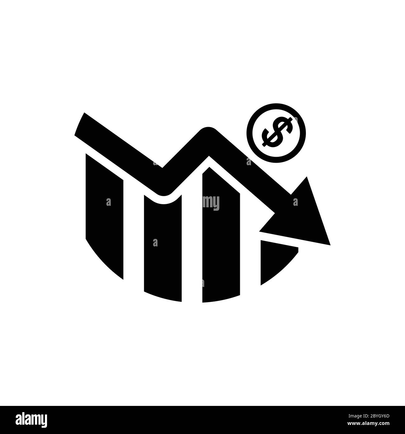 Fall economic symbol. Design vector illustration Stock Vector Image ...