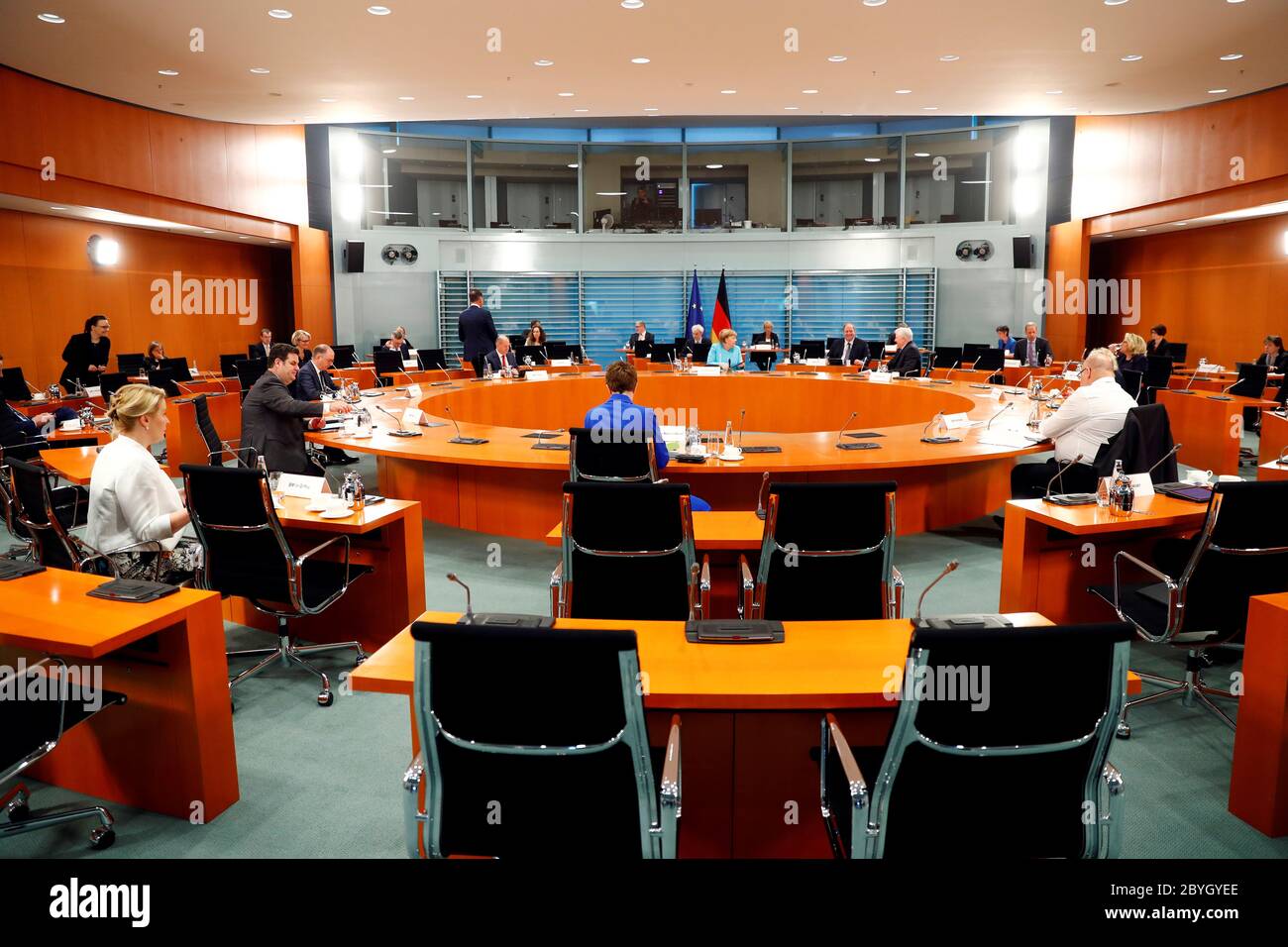 Berlin, Germany. 10th June, 2020. The cabinet members had taken their ...