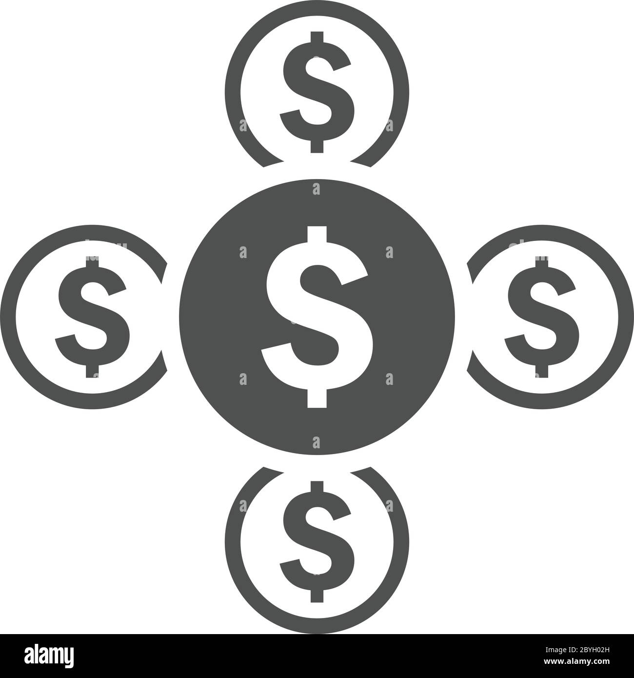 Beautiful design and fully editable Coins, investment, finance, money ...