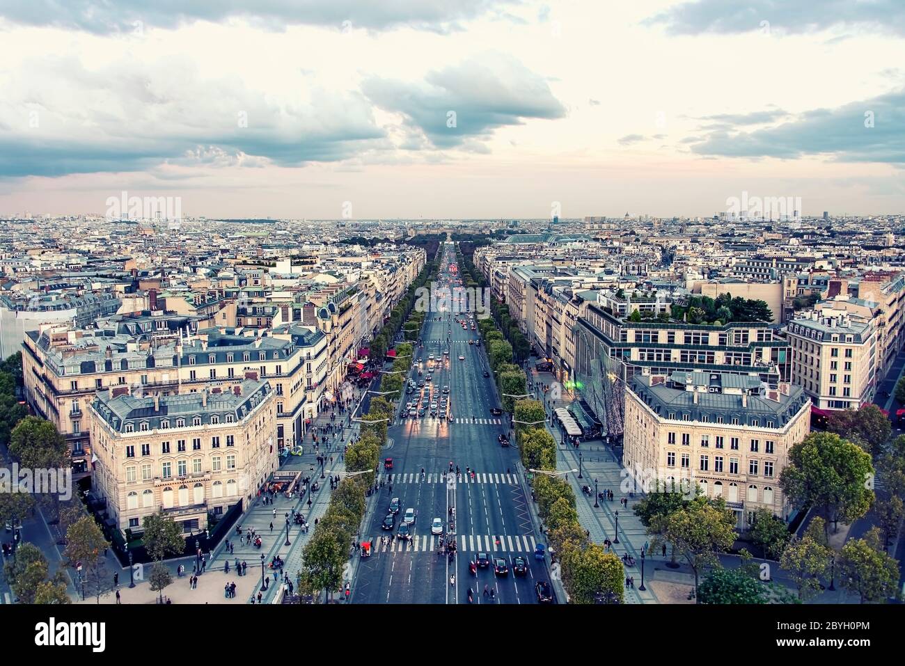 Paris champs elysees beautiful hi-res stock photography and images - Alamy