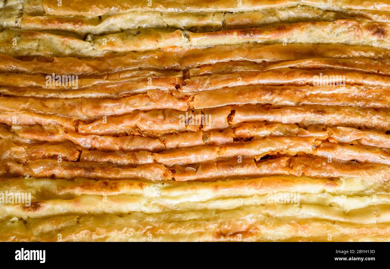 Baked homemade traditional Balkan, Bosnian, Greek, Turkish, Serbian ...