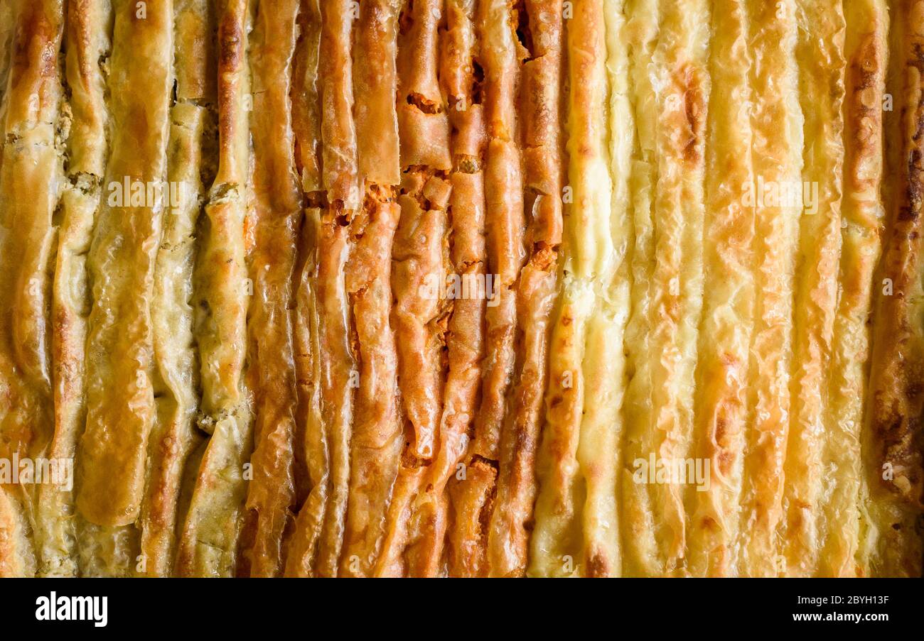 Baked homemade traditional Balkan, Bosnian, Greek, Turkish, Serbian ...
