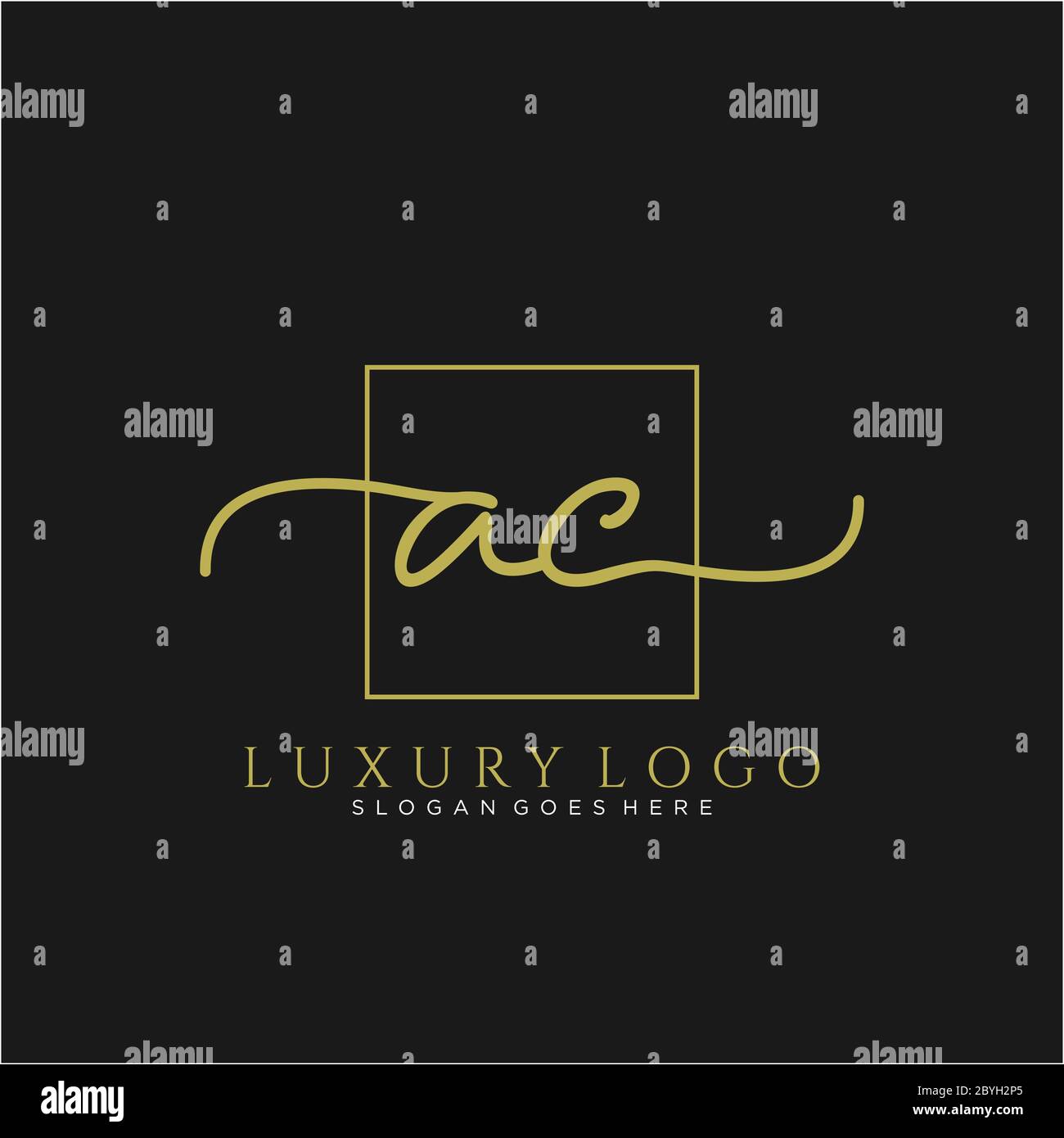 Ac initials logo hi-res stock photography and images - Alamy