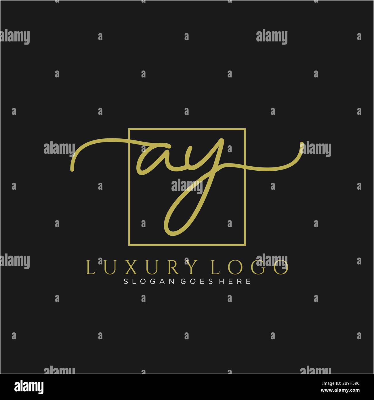 Ay letter vector hi-res stock photography and images - Alamy