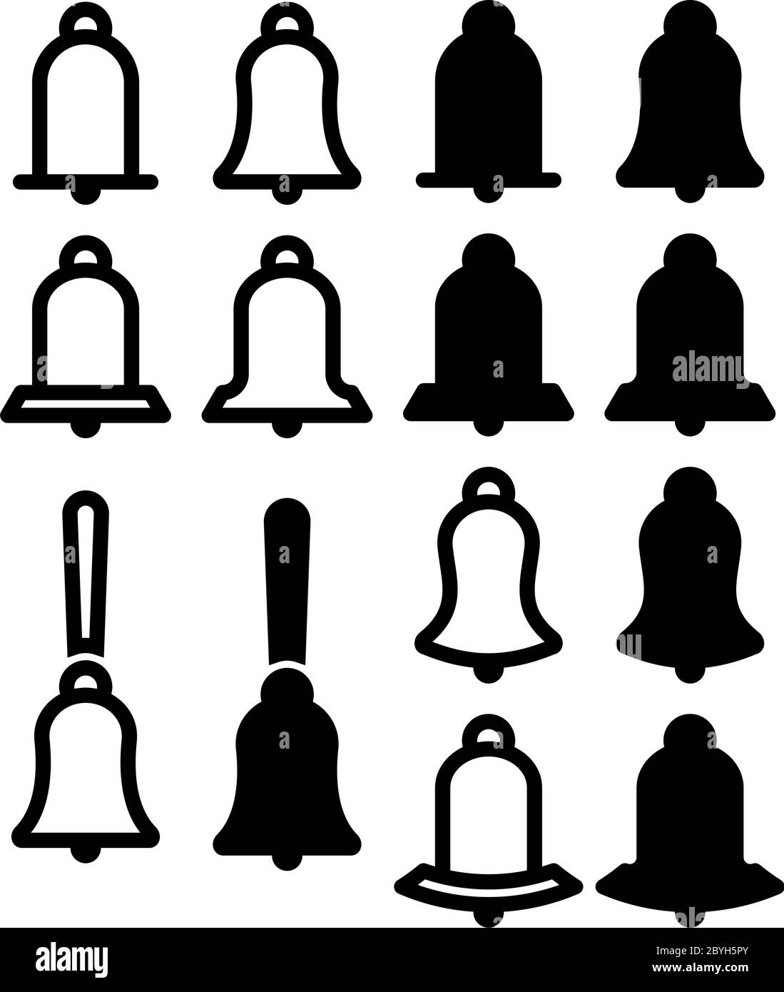 Bell Icon Vector Illustration Stock Vector Image & Art - Alamy