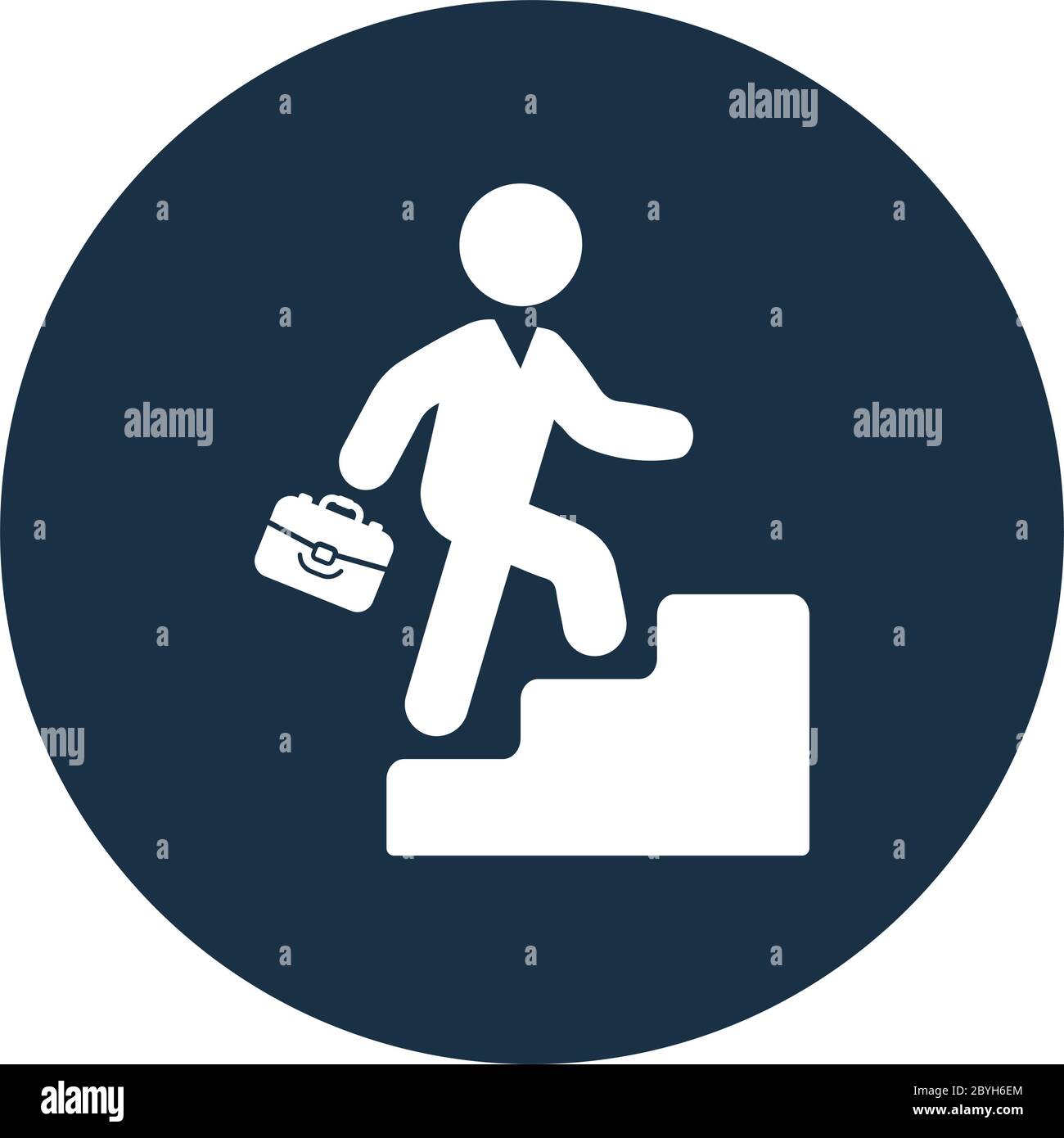 Beautiful design and fully editable Business success stairs icon for ...