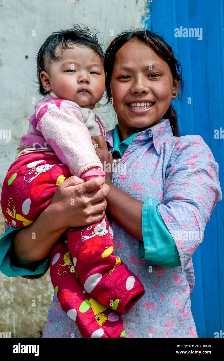 Faces Nepali People In Kathmandu Nepal High Resolution Stock ...