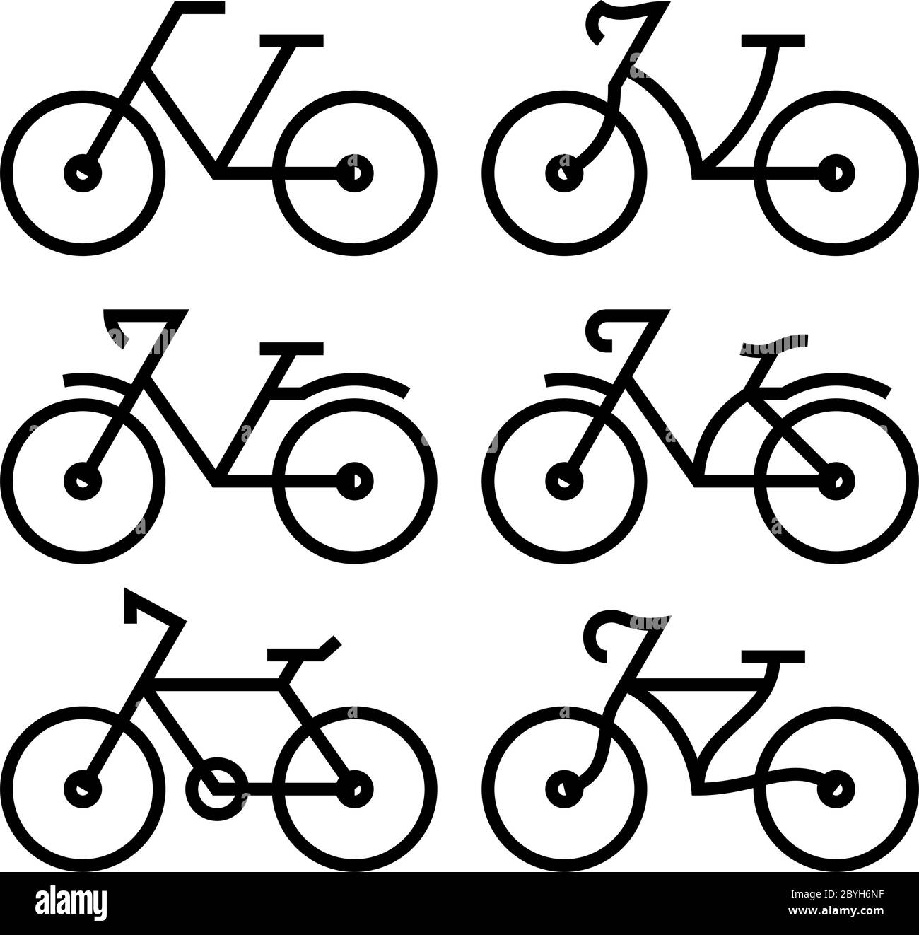 Bicycle Icon Vector Illustration Stock Vector Image & Art - Alamy