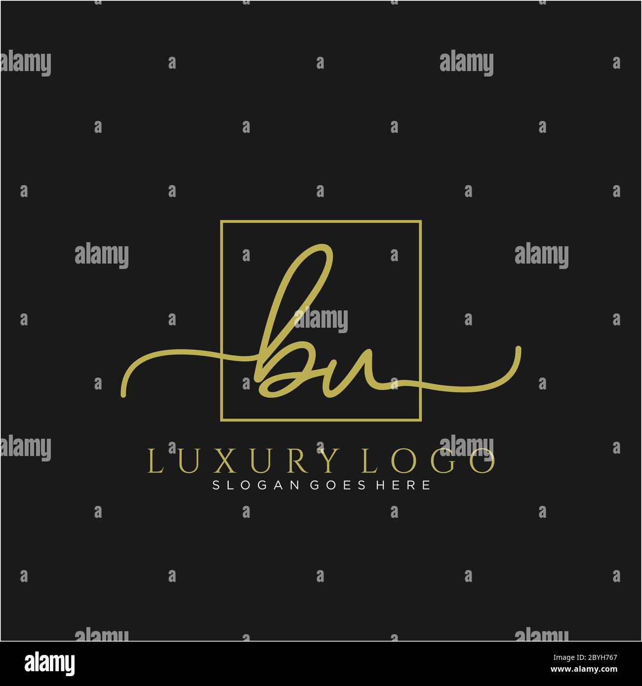 Bu initials logo hi-res stock photography and images - Alamy