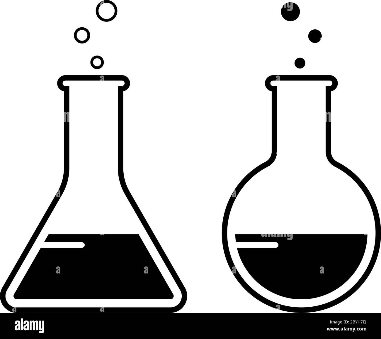 Laboratory icon vector vectors Black and White Stock Photos & Images ...