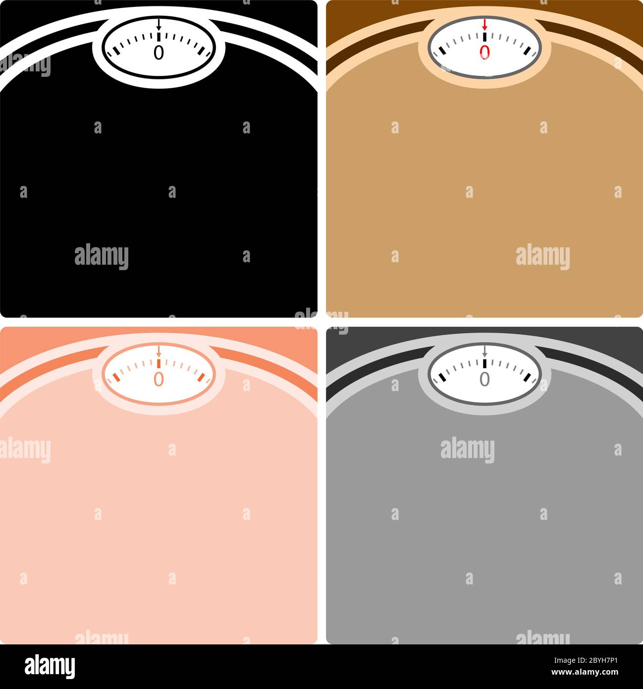 Bathroom Scale Vector Illustration Stock Vector Image & Art - Alamy