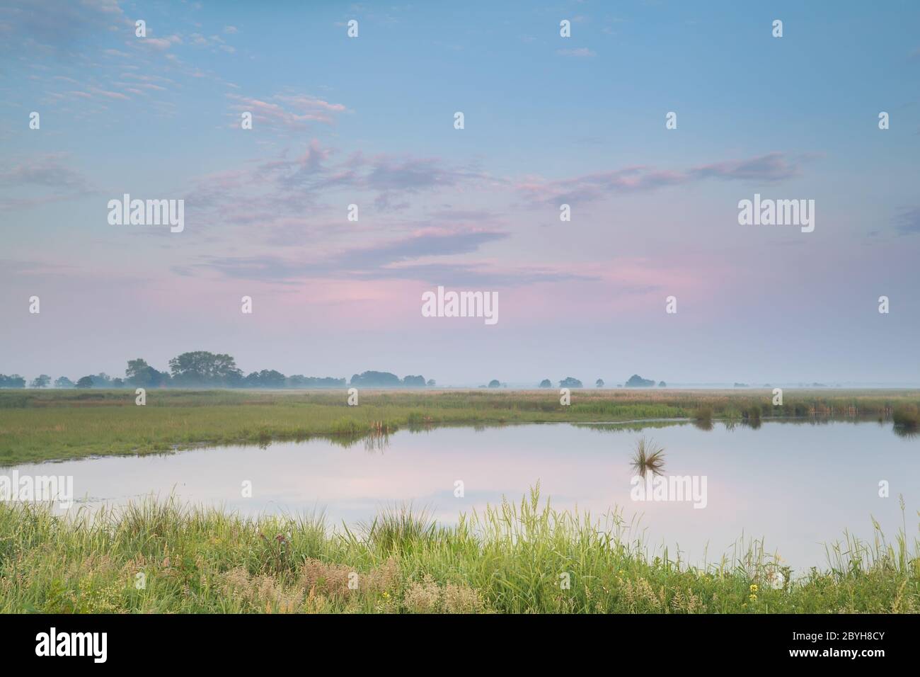 Summer sunrise over river hi-res stock photography and images - Alamy