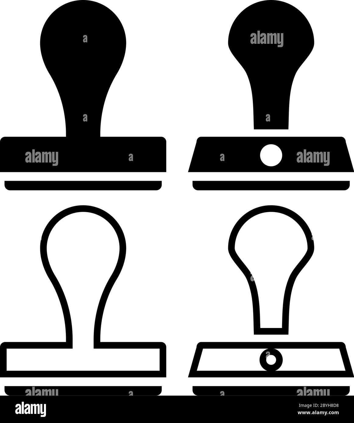 Rubber Stamp Icon Vector Illustration Stock Vector Image & Art - Alamy