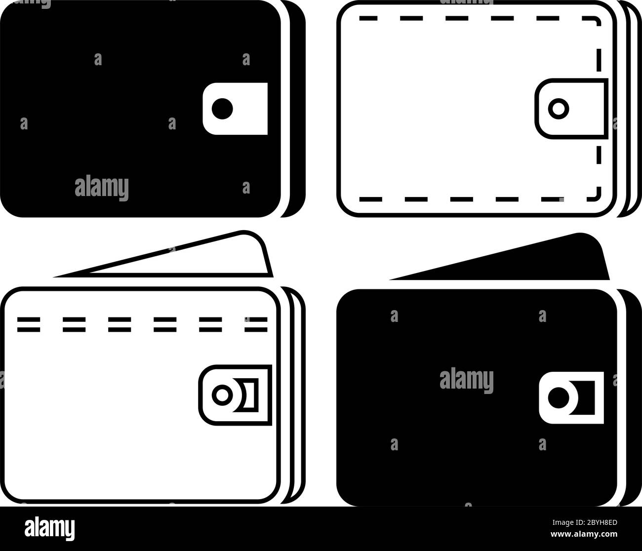 Wallet Icon Vector Illustration Stock Vector Image & Art - Alamy