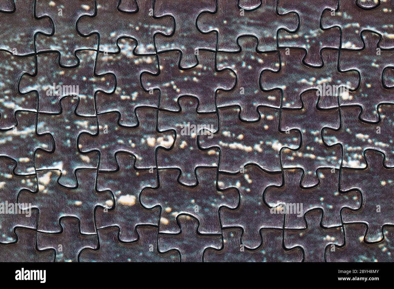 Jigsaw pieces detail. Finished puzzle. Final solution Stock Photo - Alamy