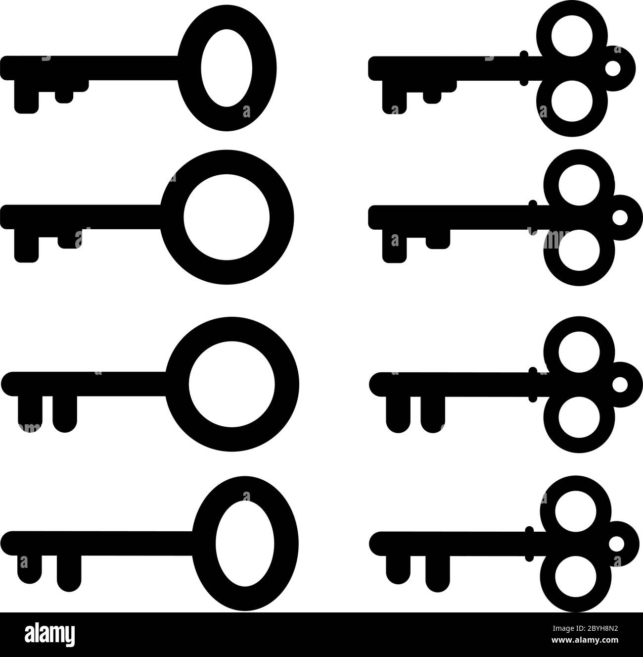 Key Icon Vector Illustration Stock Vector Image & Art - Alamy