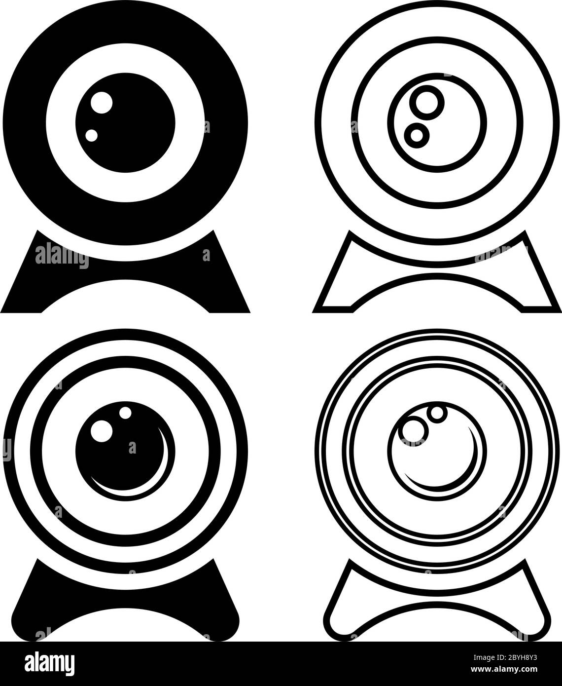 Home web camera icon Black and White Stock Photos & Images - Alamy
