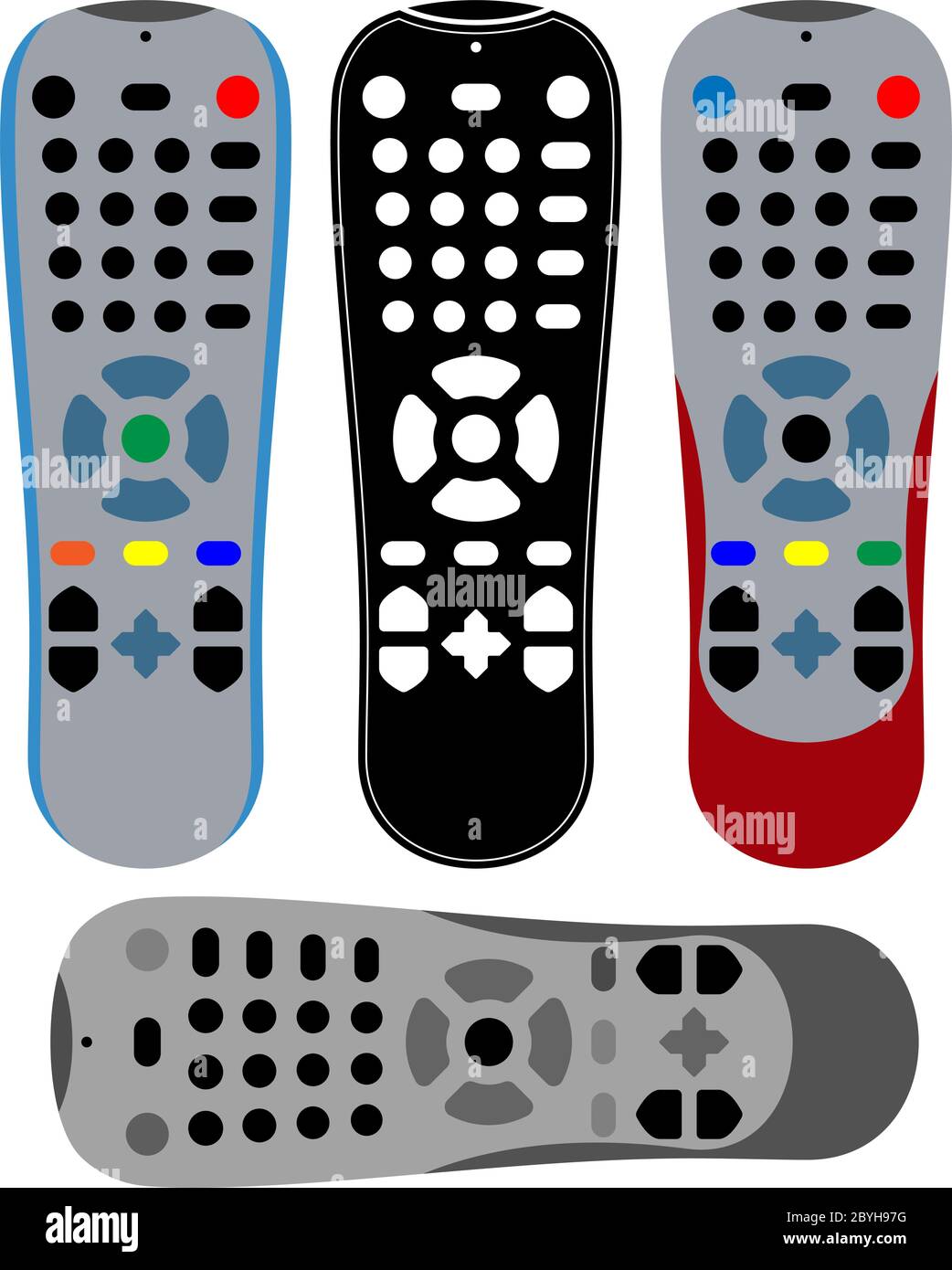 Remote Control Vector Illustration Stock Vector Image & Art - Alamy