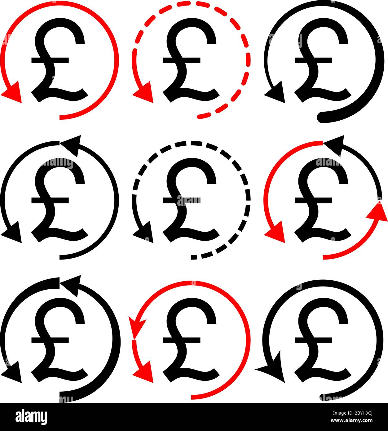 Money Back Pound Icon Vector Illustration Stock Vector Image & Art - Alamy