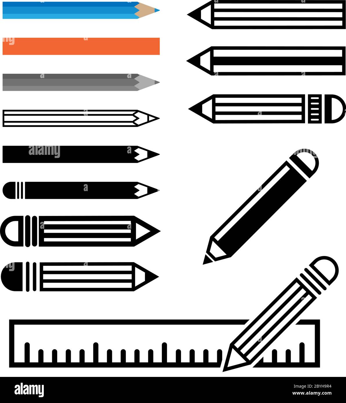 Pencil Icon Vector Illustration Stock Vector Image & Art - Alamy
