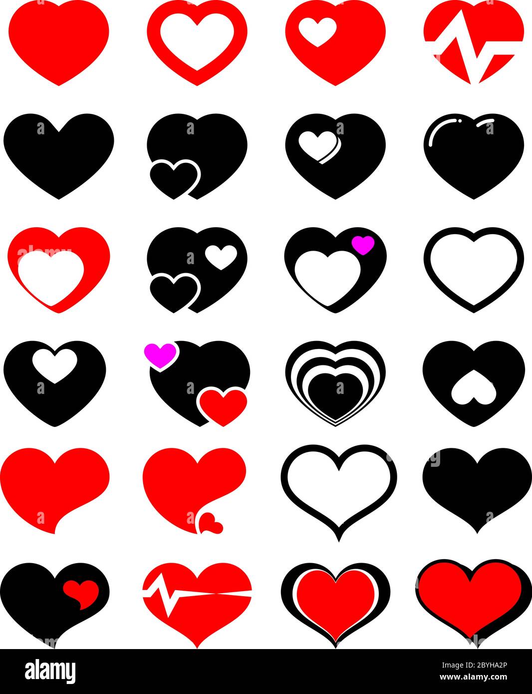 Heart Icon Vector Illustration Stock Vector Image & Art - Alamy