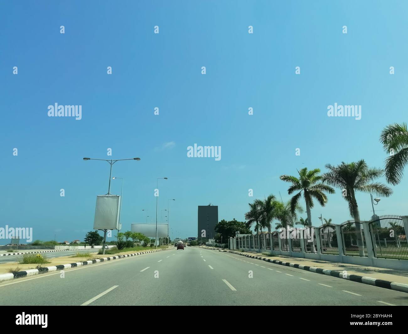 Luanda/Angola - 02/10/2020: View of marginal Luanda road in the Luanda ...