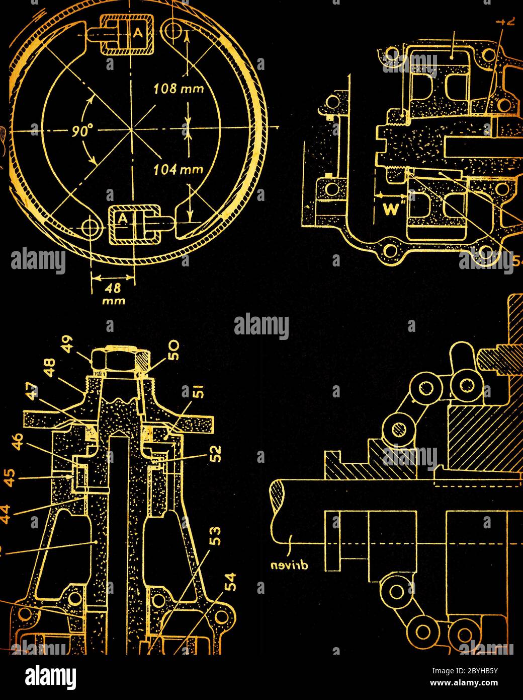 Mathematical Engineering Background Stock Photo - Alamy
