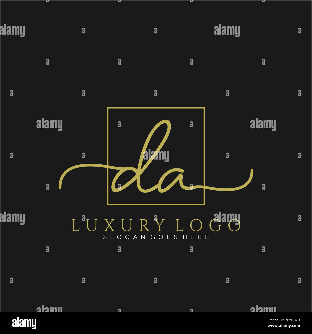 Da initials logo Stock Vector Images - Alamy