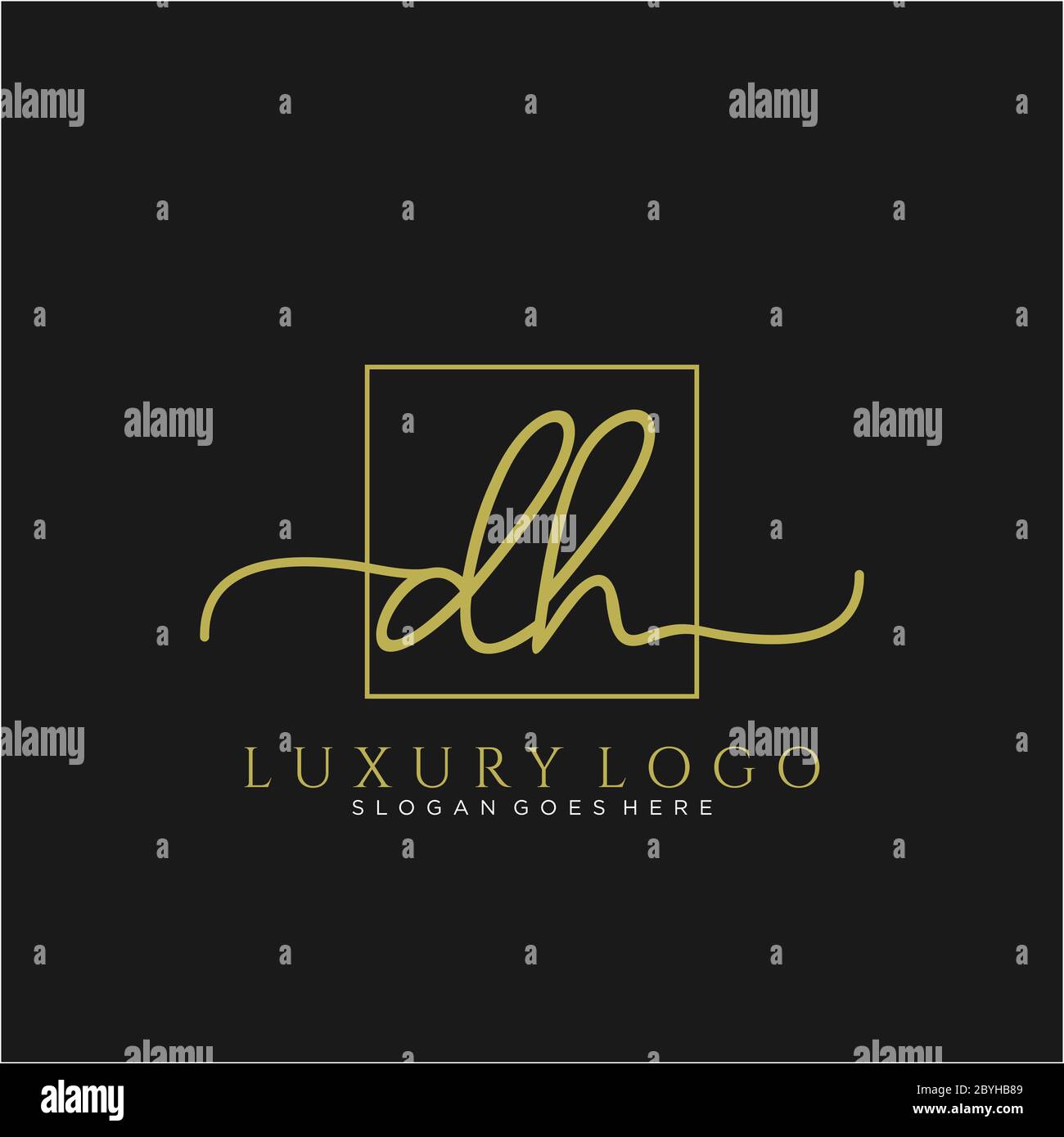 Letter dh logo Stock Vector Images - Alamy