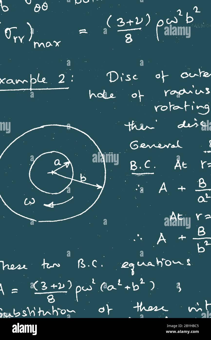 Mathematical Engineering Background Stock Photo - Alamy