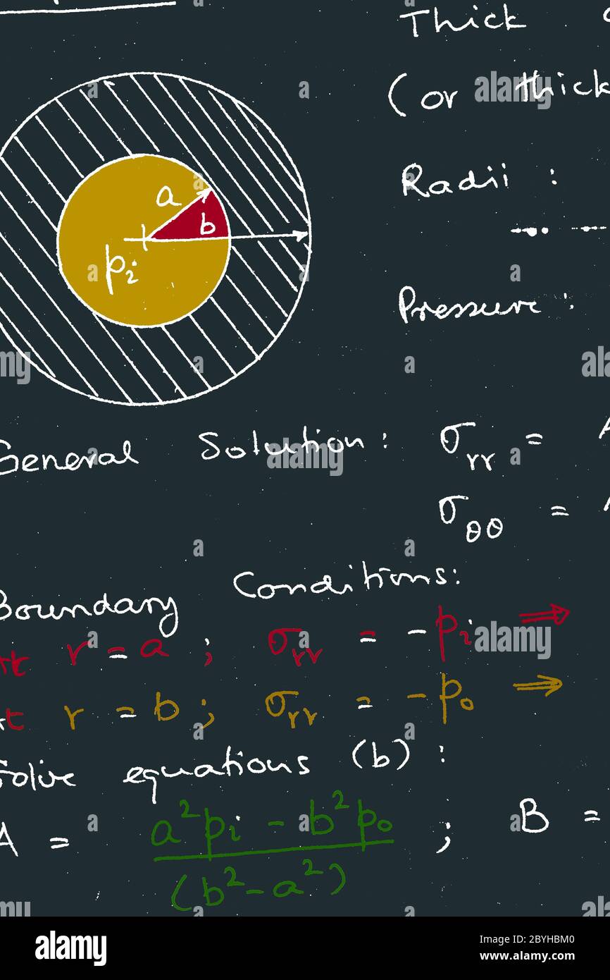 Mathematical Engineering Background Stock Photo - Alamy