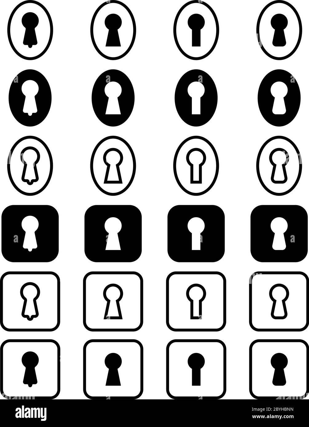 Keyhole vector vectors hi-res stock photography and images - Alamy