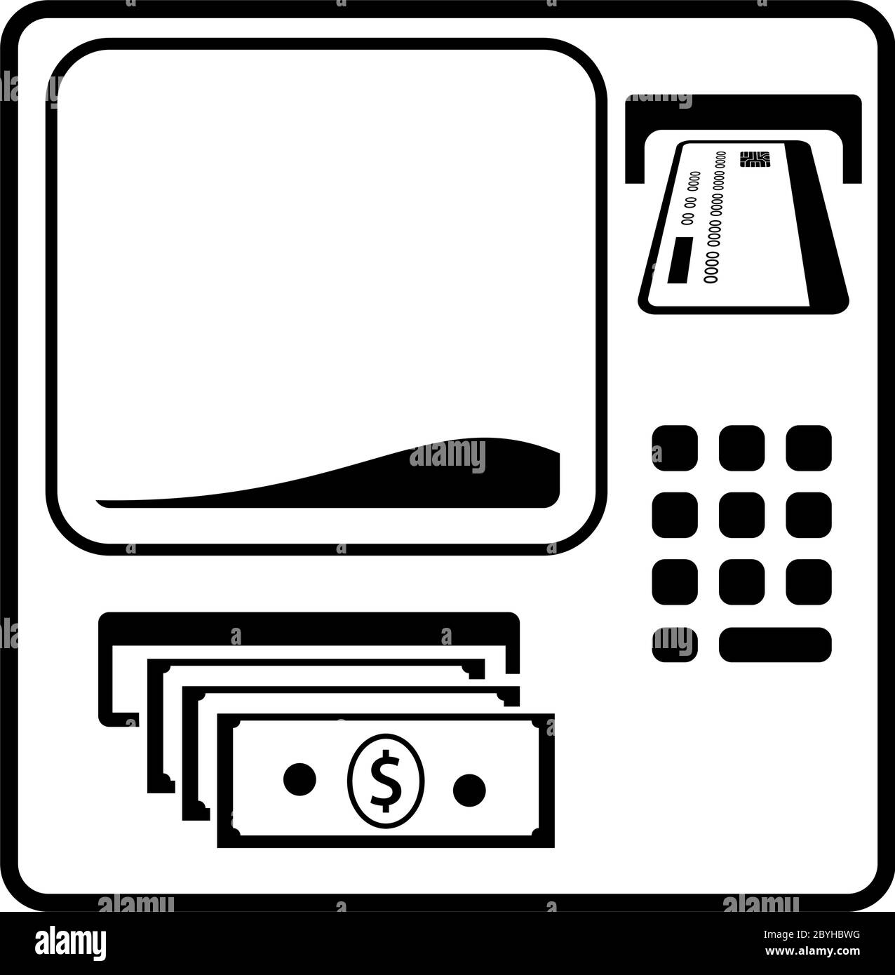 ATM Icon Vector Illustration Stock Vector Image & Art - Alamy