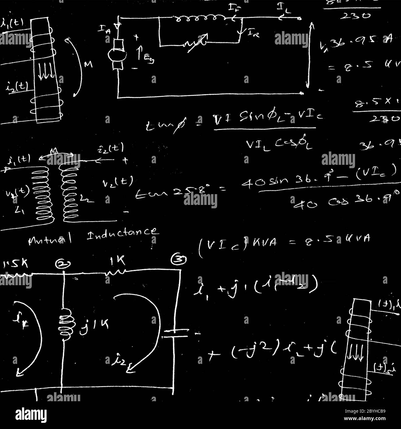 Mathematical Engineering Background Stock Photo - Alamy