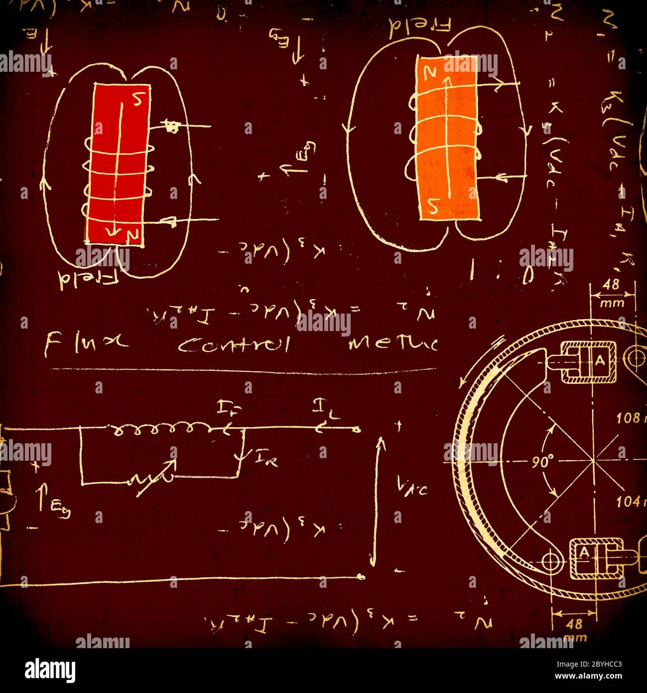 Mathematical Engineering Background Stock Photo - Alamy