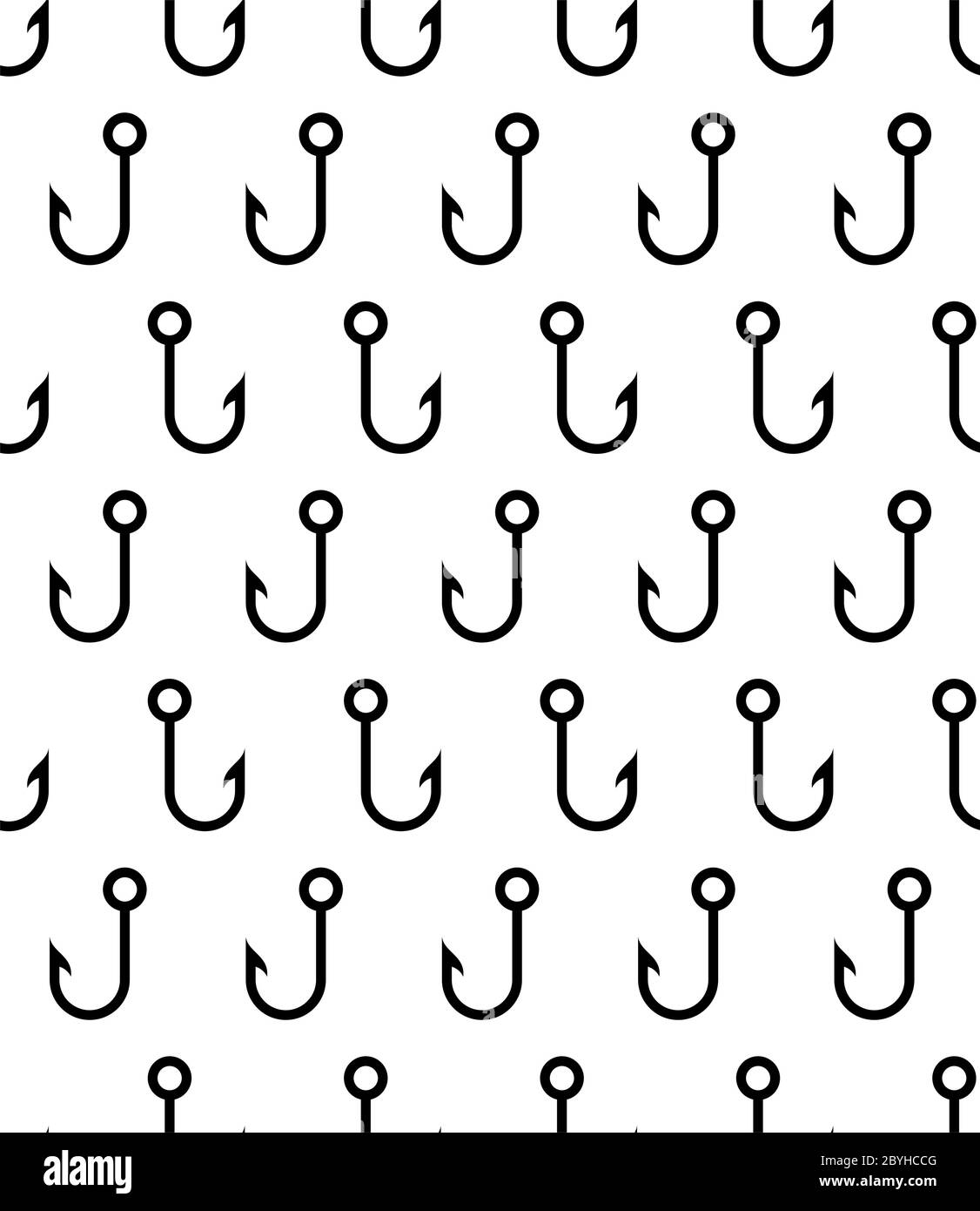 Fish Hook Seamless Pattern Vector Illustration Stock Vector Image & Art ...